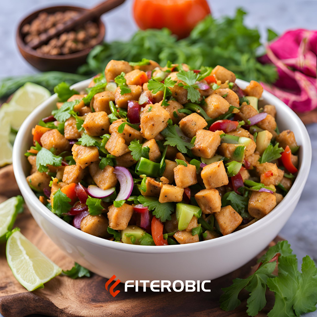 Soya Chunks Salad – Fiterobic